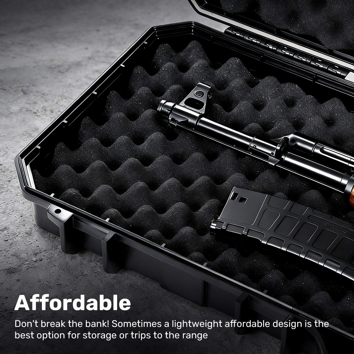 9930 Rifle Case, Long Gun Hard Shell Storage with Lock - Blacksmith