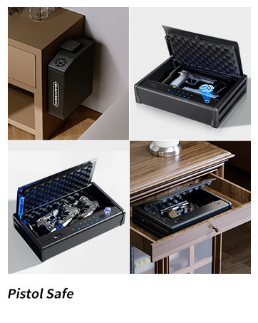 SE0301 Pistol Safe, Portable Box RFID Access - Blacksmith