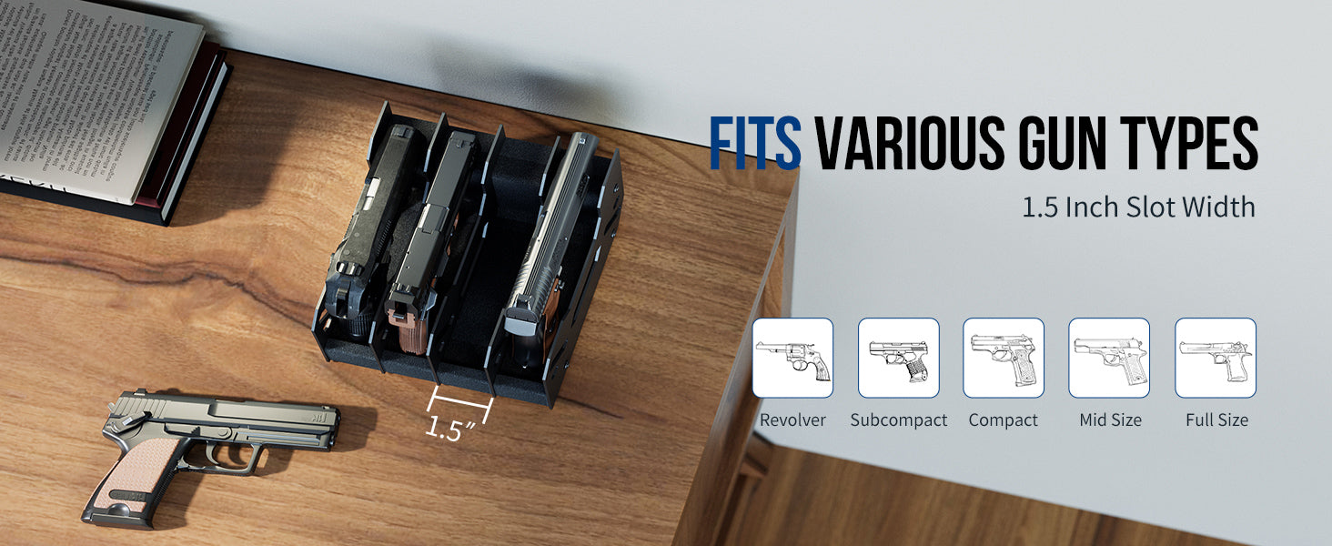 Foam Pistol Rack, Compatible and Sturdy Design - Blacksmith
