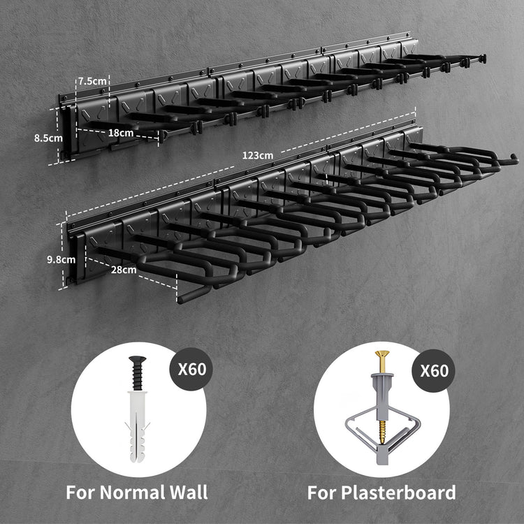 Rifle Racks Wall Mounted, 220 Lbs Load Adjustable - Blacksmith