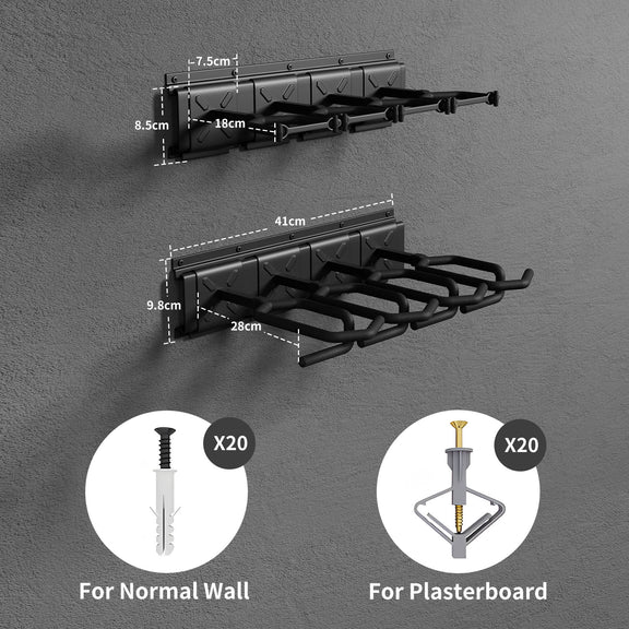 Rifle Racks Wall Mounted, 220 Lbs Load Adjustable - Blacksmith