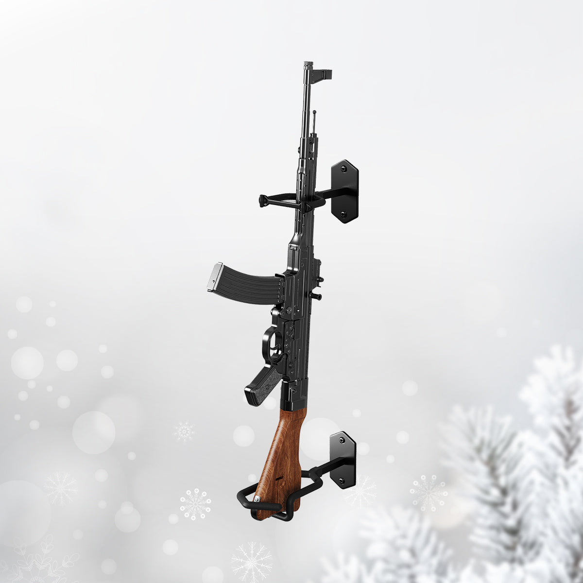 Rifle Racks Wall Mounted, 220 Lbs Load Adjustable - Blacksmith