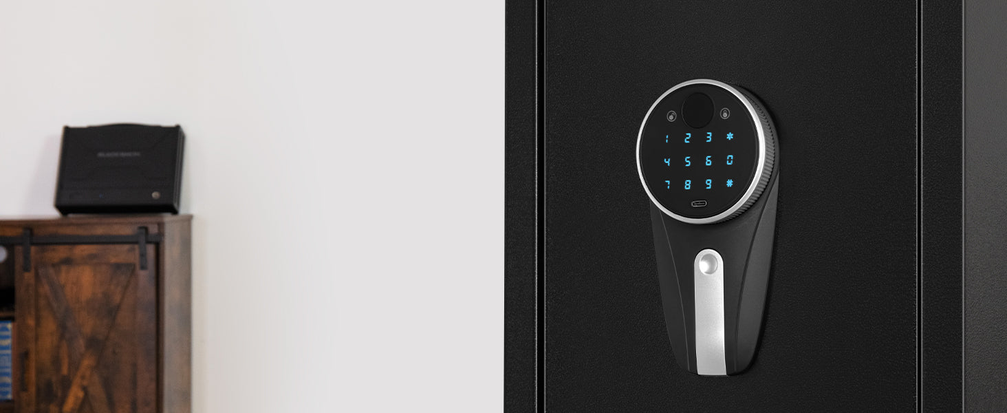 SE0104 Rifle Safe, 5 Long with Digital Panel - Blacksmith