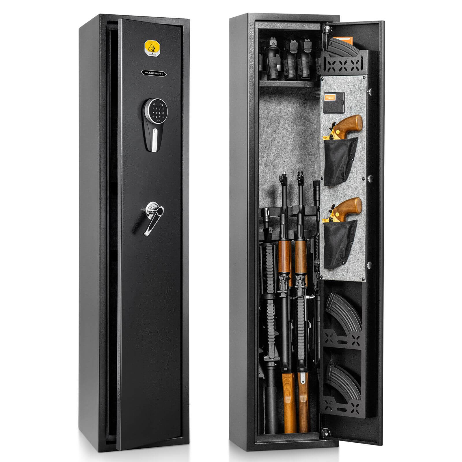 SE0104 Rifle Safe, 5 Long with Digital Panel - Blacksmith