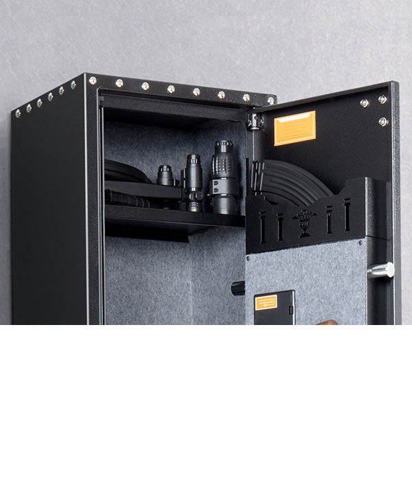 Rifle Safe, 6 Long Gun Fingerprint Separate Drawer - Blacksmith
