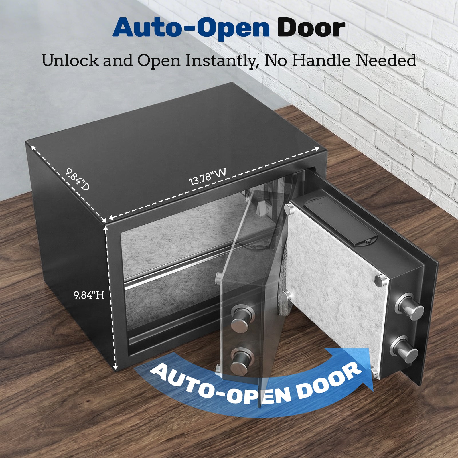 SF0502 Home Safe, Auto-Open 1.0 Cu Ft Biometric - Blacksmith