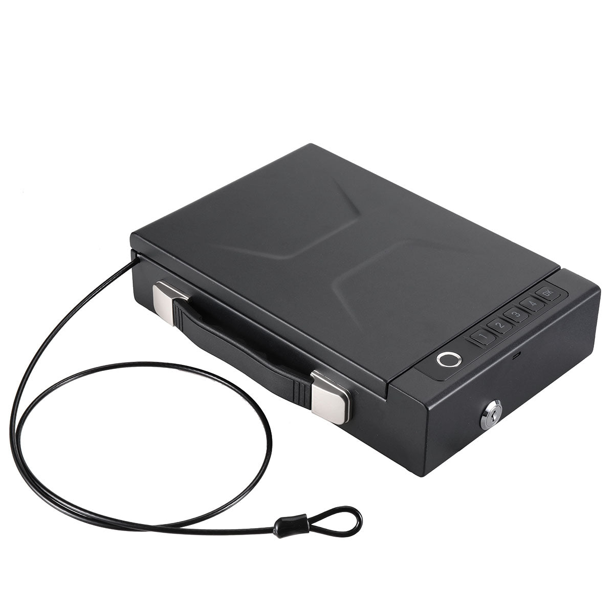 SH06 Pistol Safe, Portable Handle Gun Box Fingerprints APP – Blacksmith